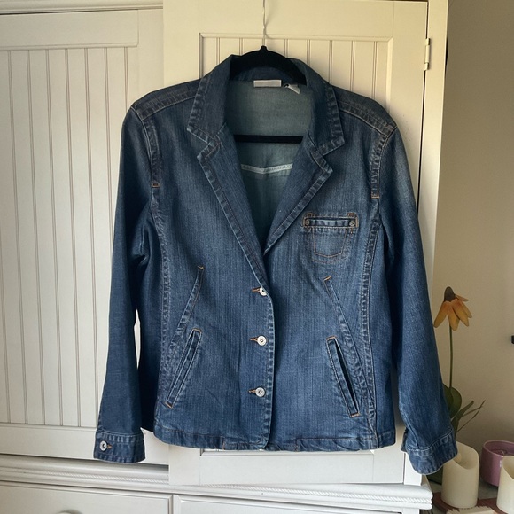 Chico's | Jackets & Coats | Chicos Denim Blazer Jacket | Poshmark